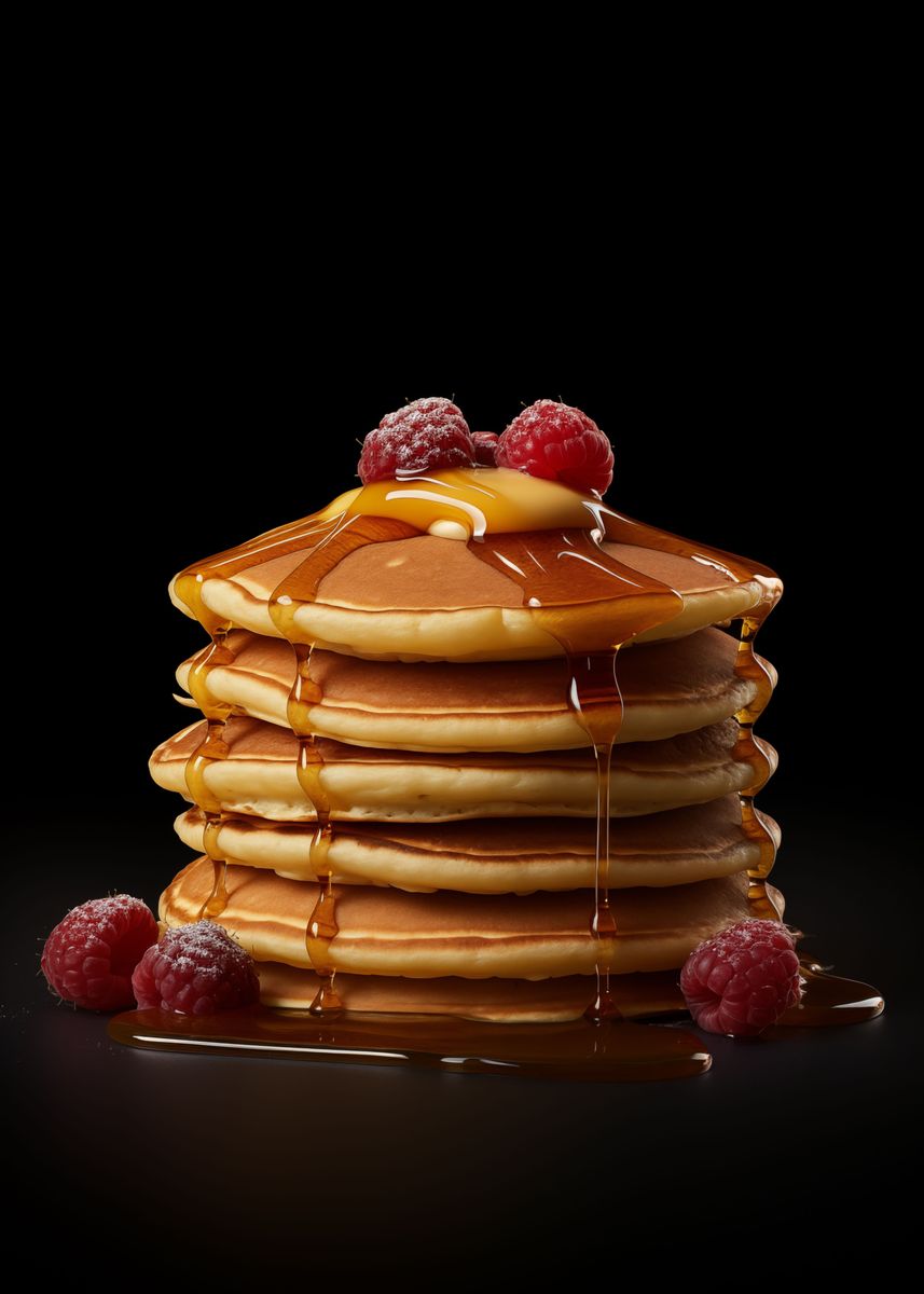 'Pancakes ' Poster, picture, metal print, paint by Valter Shabani ...