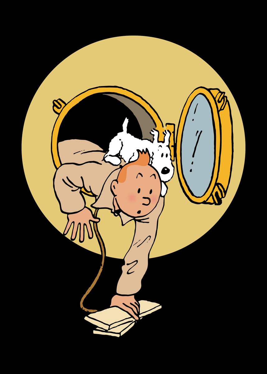 '01 tintin artwork' Poster, picture, metal print, paint by Ebiet ...