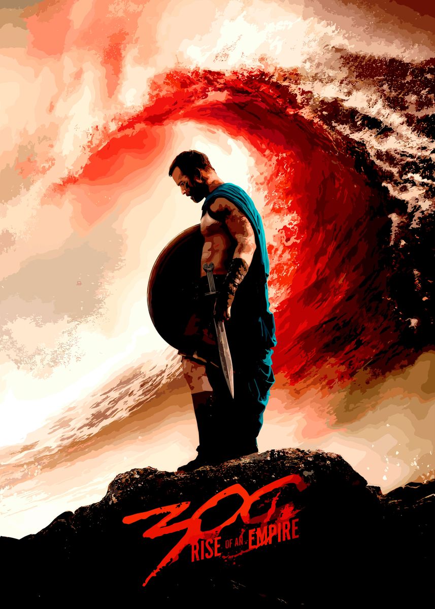 '300 Spartan' Poster, picture, metal print, paint by Aaron Elmer | Displate