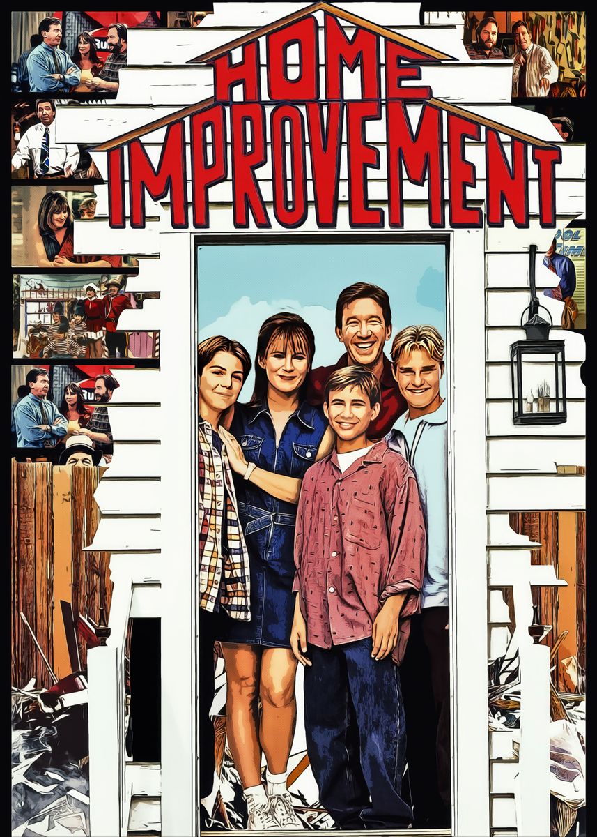 'Home Improvement' Poster, picture, metal print, paint by Graphics GC ...