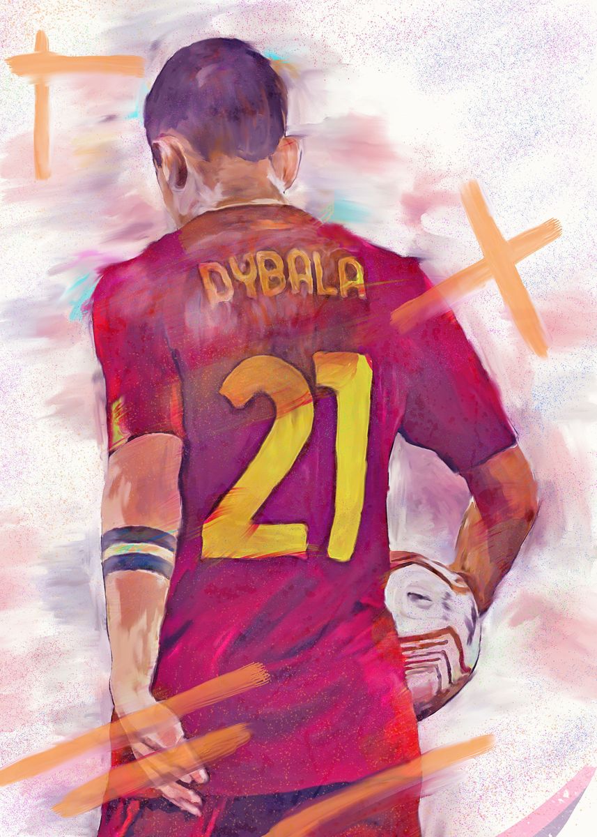 'Paulo Dybala Football ' Poster, picture, metal print, paint by Defi ...