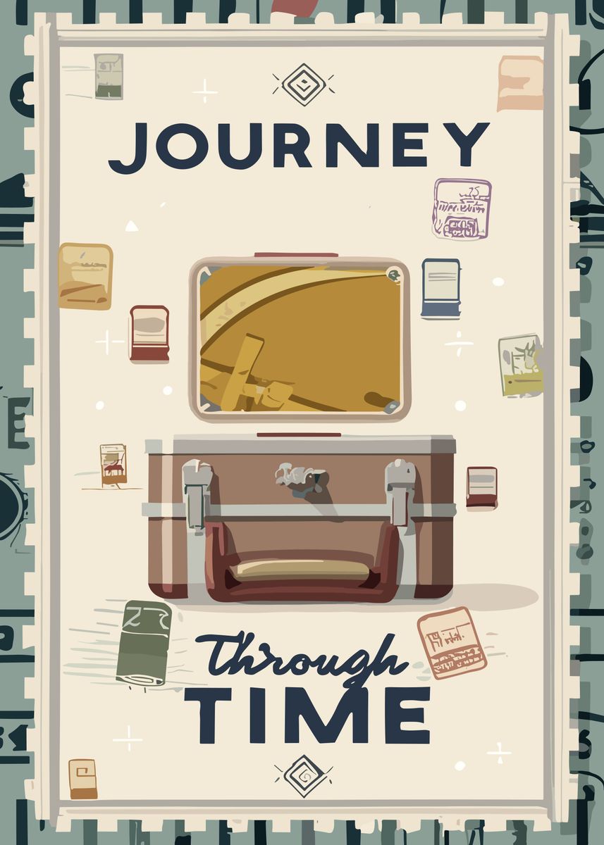 'Travel Time' Poster, picture, metal print, paint by Fahad Ahmed | Displate