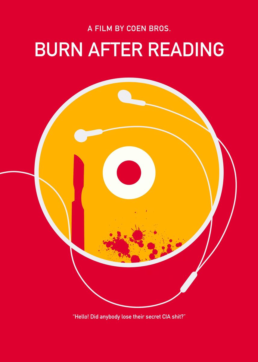 'Burn After Reading' Poster, picture, metal print, paint by UNIKORN ...