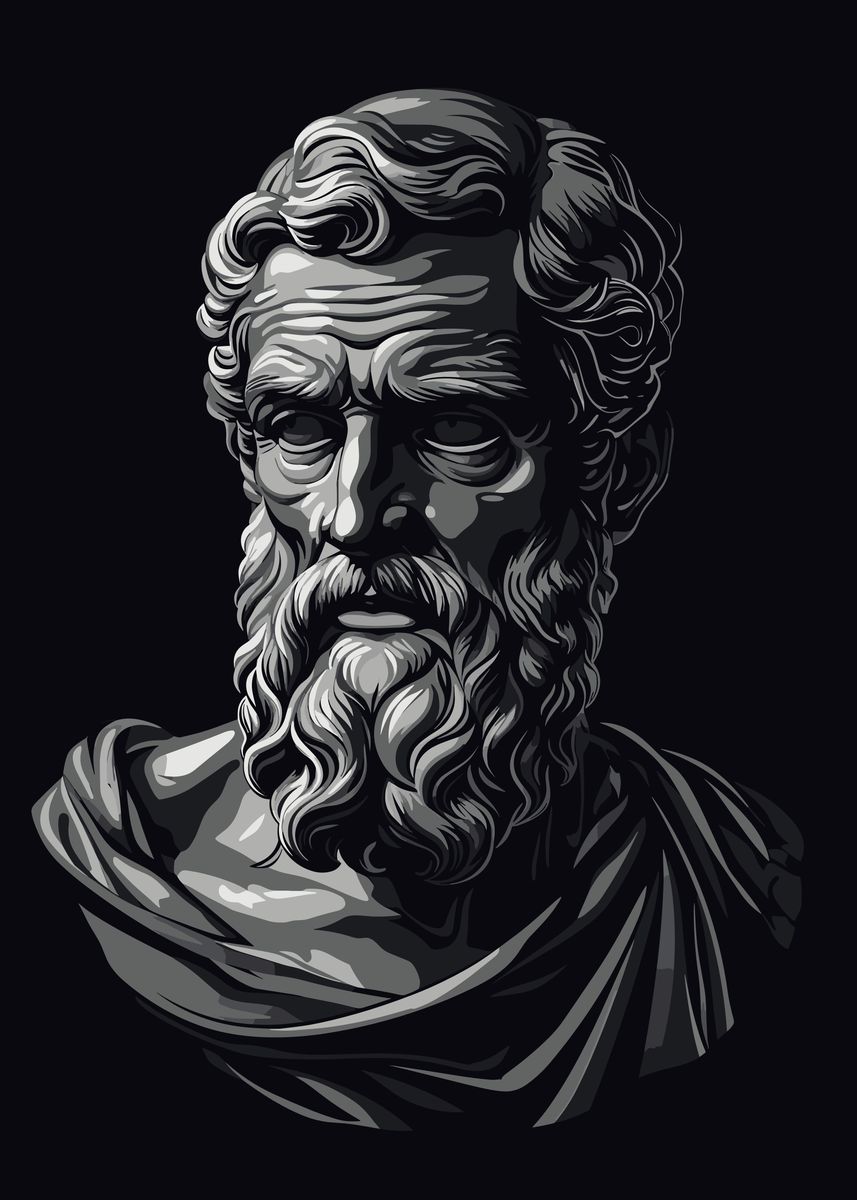 'Epicurus Philosopher' Poster, picture, metal print, paint by Mesh ...