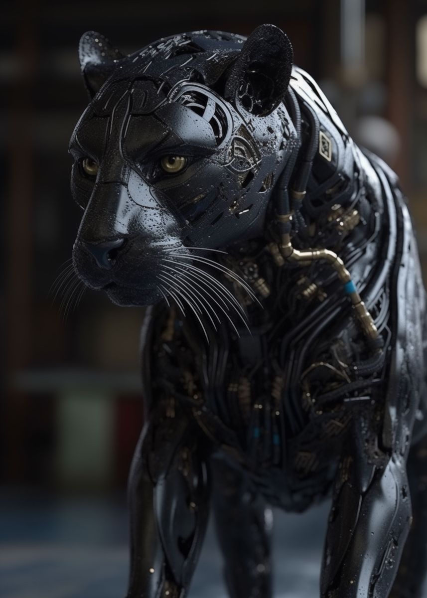 'Black Panter' Poster, picture, metal print, paint by CorvusCorax ...