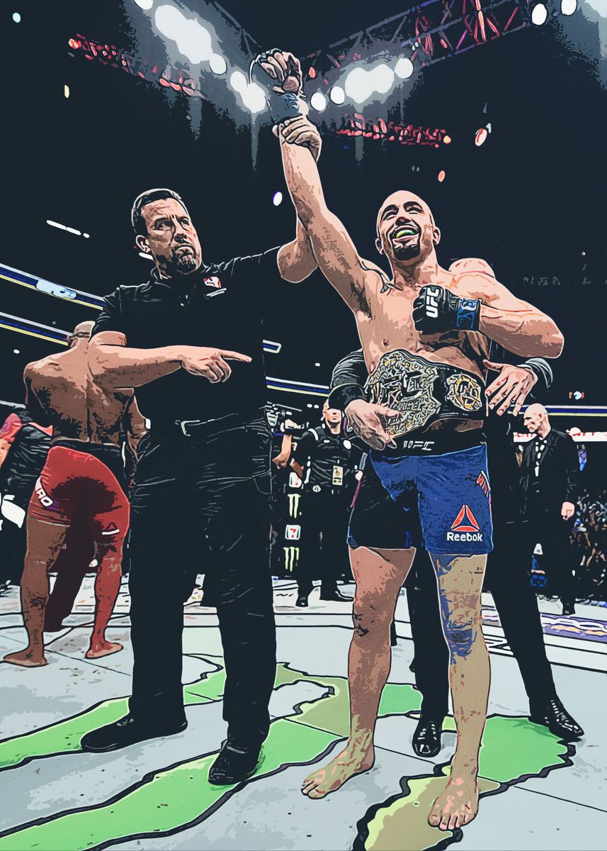 'Robert Whittaker UFC' Poster, picture, metal print, paint by Benny ...