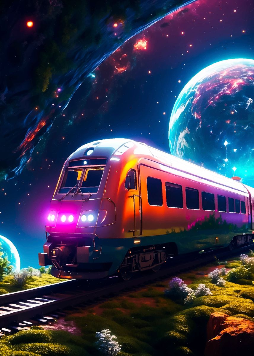 'Galactic Station' Poster, picture, metal print, paint by James Garcia ...