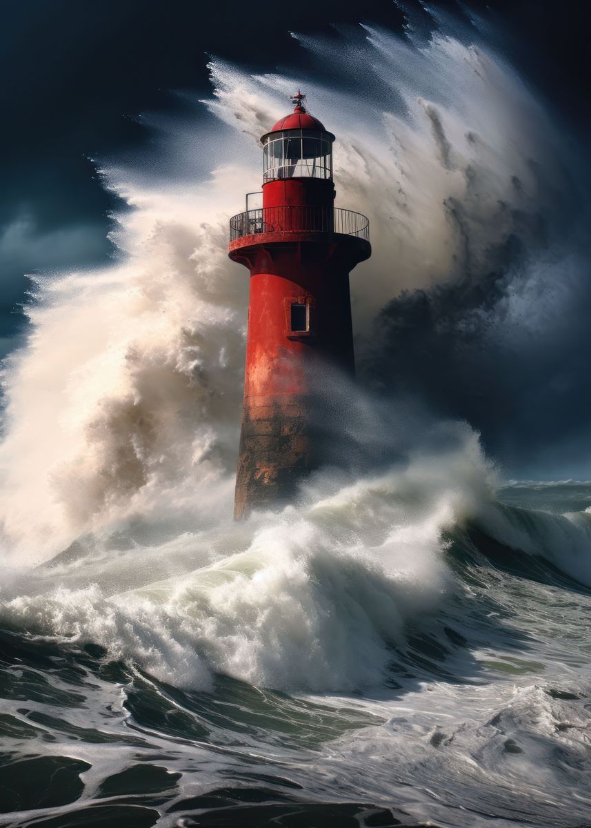 'Steadfast Beacon' Poster, picture, metal print, paint by jodotodesign ...