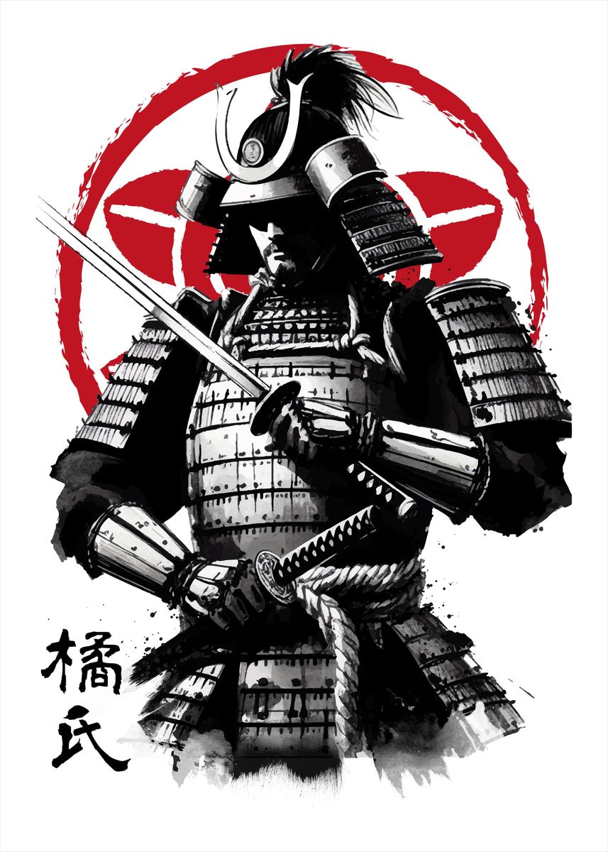 'Samurai clan Tachibana' Poster, picture, metal print, paint by Antonio ...