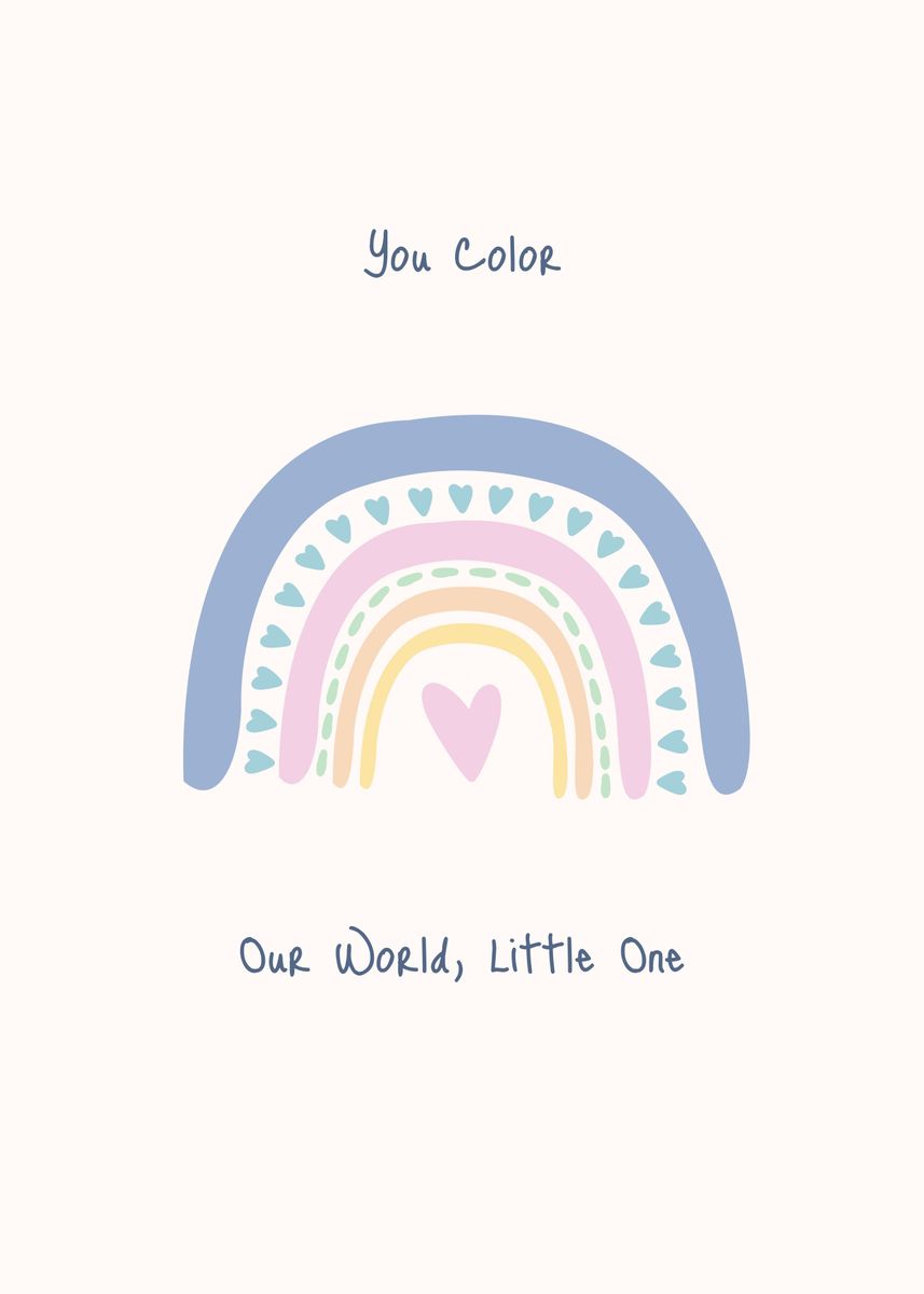 'Modern Boho Rainbow' Poster, picture, metal print, paint by Hristiyana ...