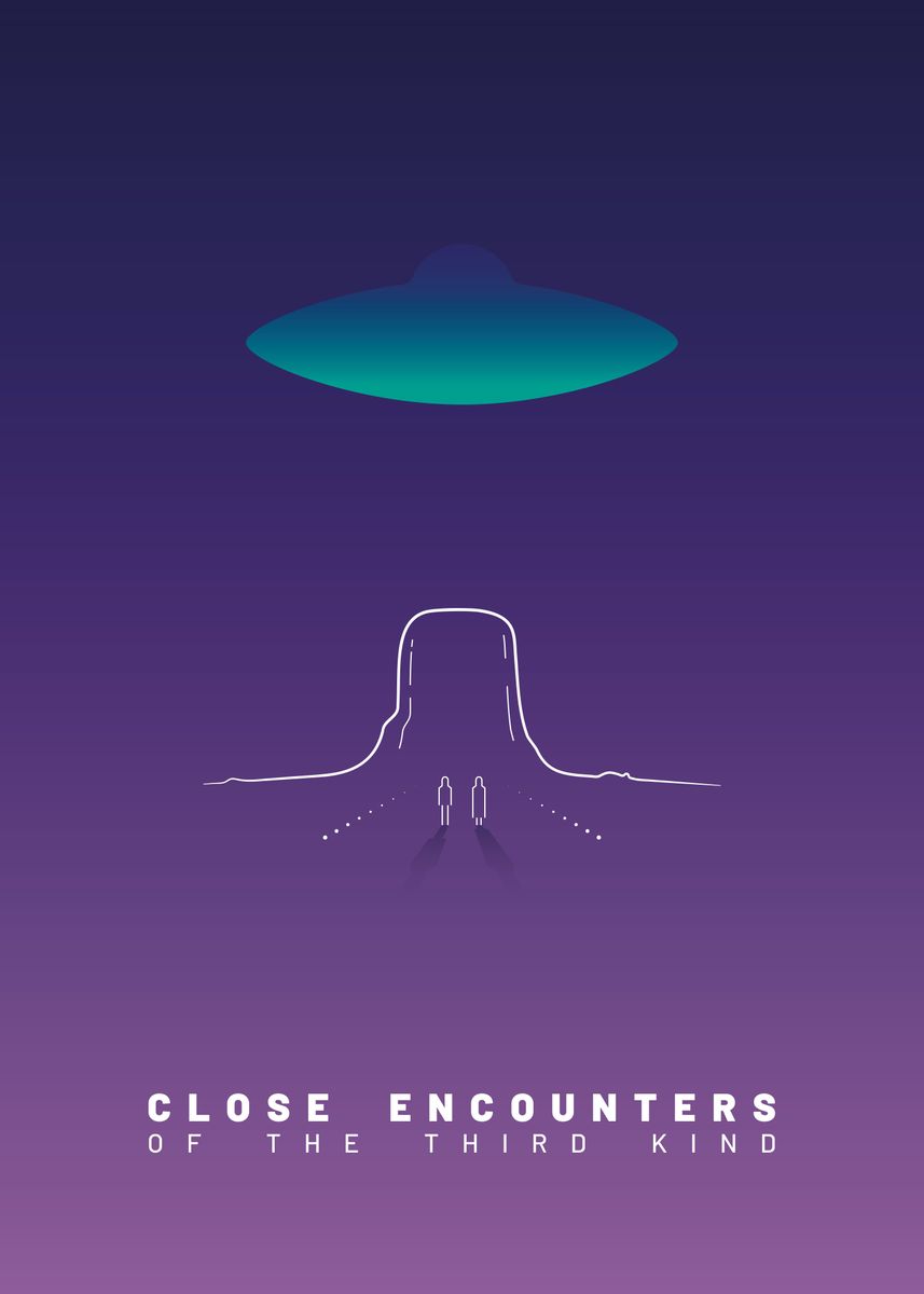 'Close Encounters' Poster, picture, metal print, paint by Jacek ...
