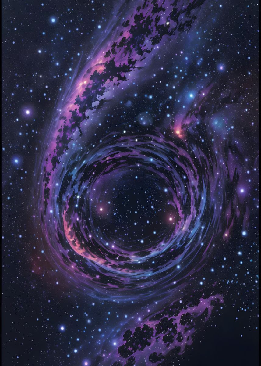 'Dark Cosmos I' Poster, picture, metal print, paint by Isaac ...