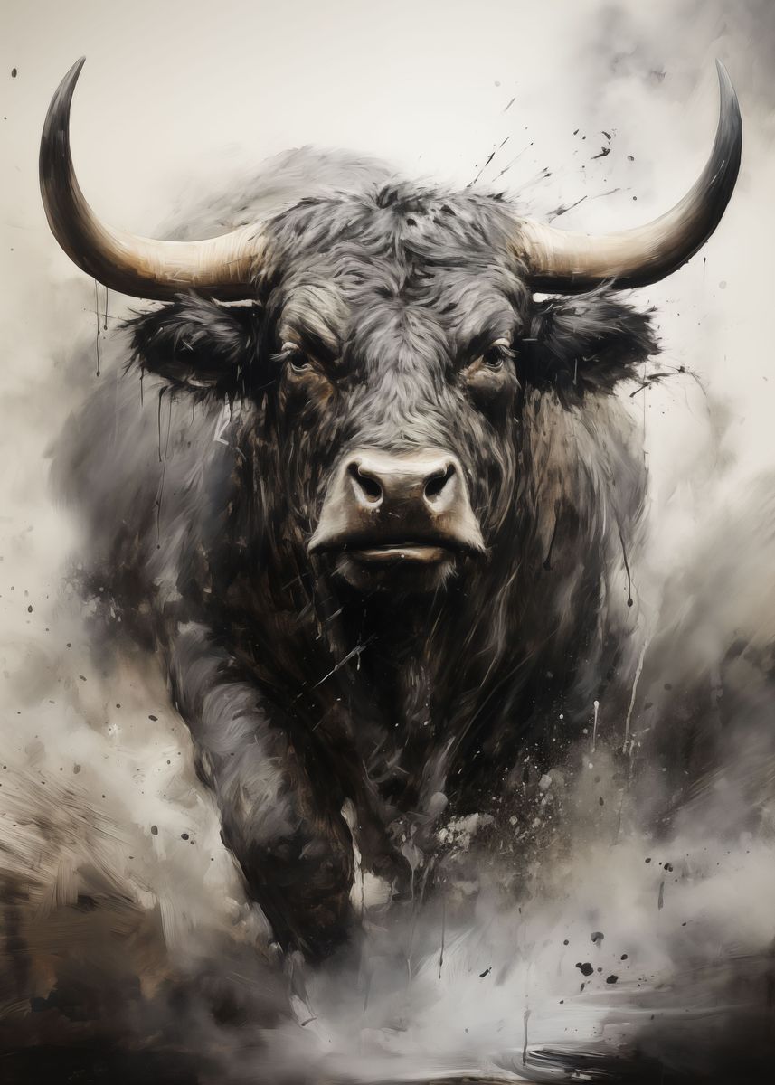 'Black Bull' Poster, picture, metal print, paint by DM Photography ...