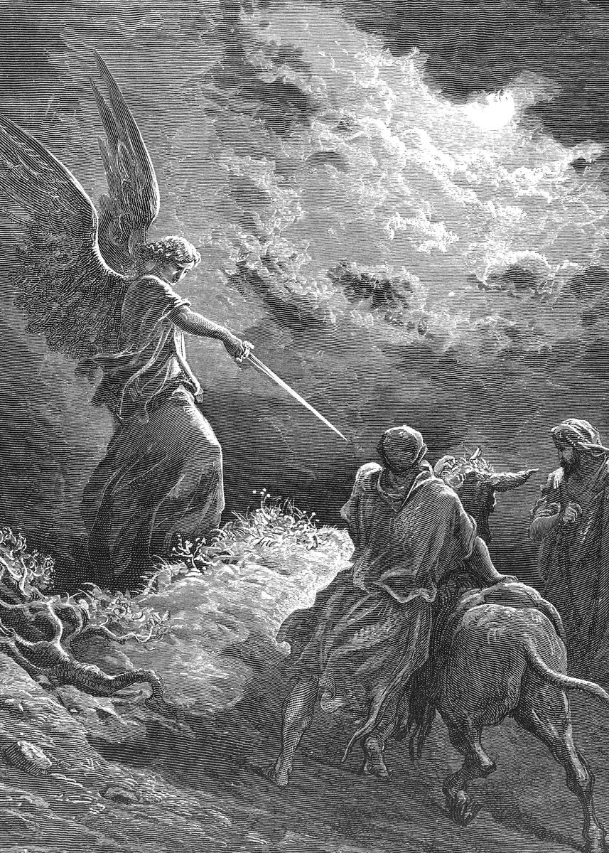 'An Angel Appears to Balaam' Poster, picture, metal print, paint by ...