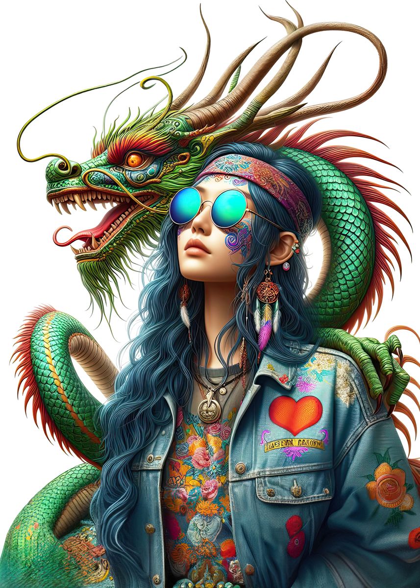 'The Dragons Companion' Poster, picture, metal print, paint by Michael ...
