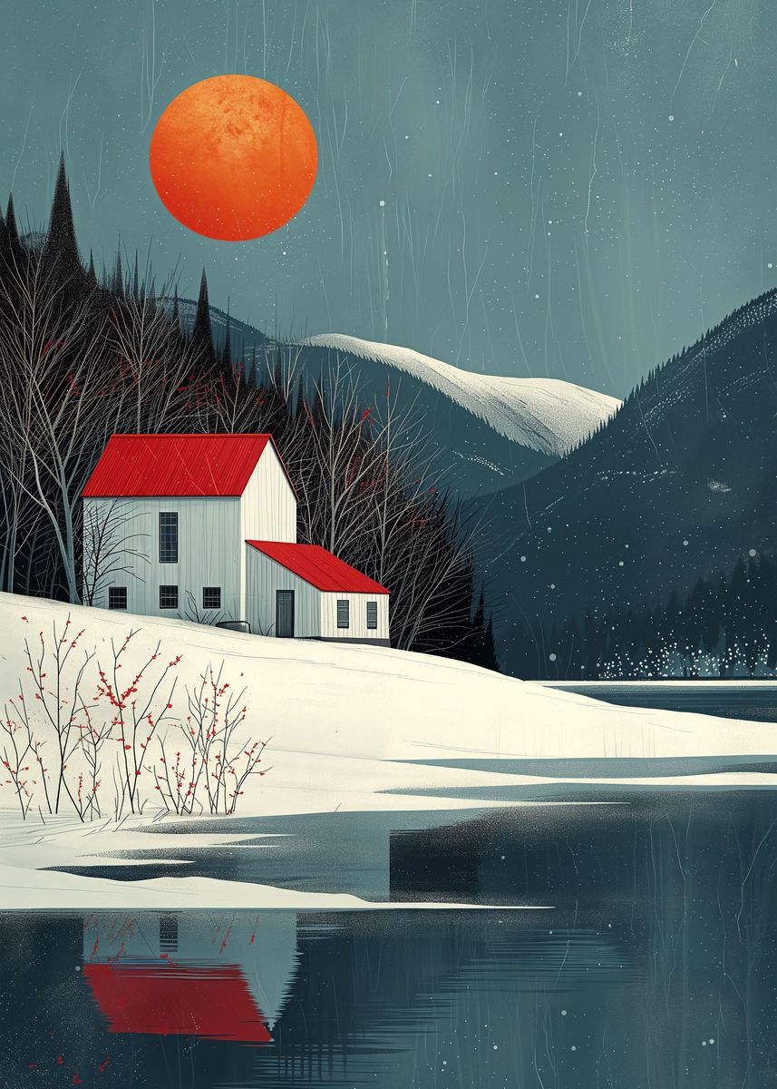 'Spring in Scandinavia' Poster, picture, metal print, paint by ...