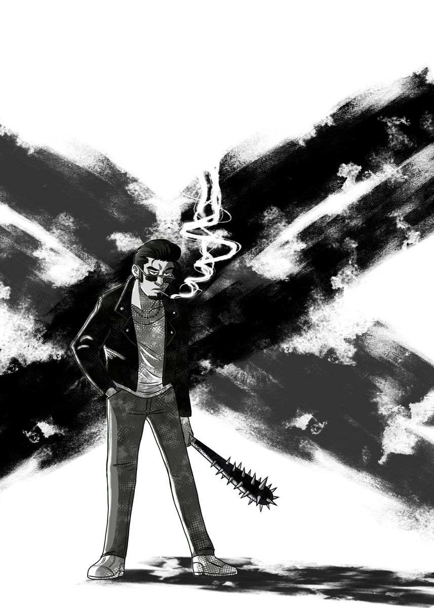 'Greaser Gangster' Poster, picture, metal print, paint by MY Design ...