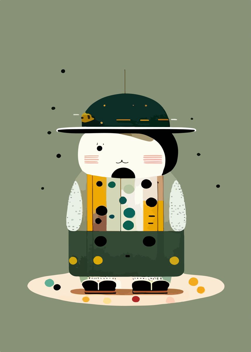 'Mr Cato' Poster, picture, metal print, paint by Jess Kilfoil | Displate