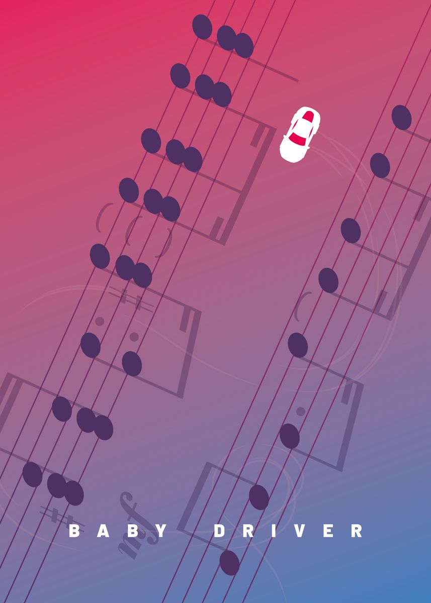 'Baby Driver' Poster, picture, metal print, paint by Jacek Cieslinski ...