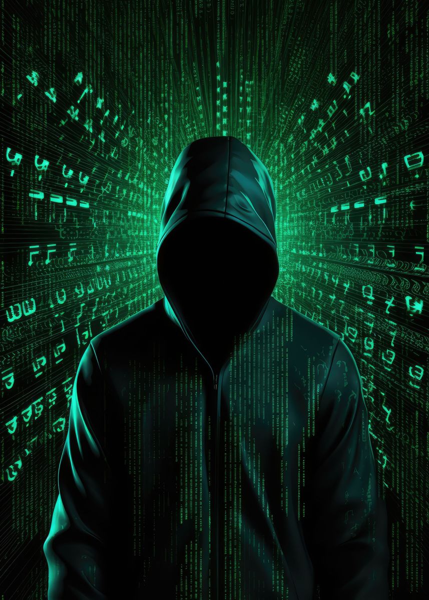 'Anonymous Hacker' Poster, picture, metal print, paint by GLITCHED ART ...