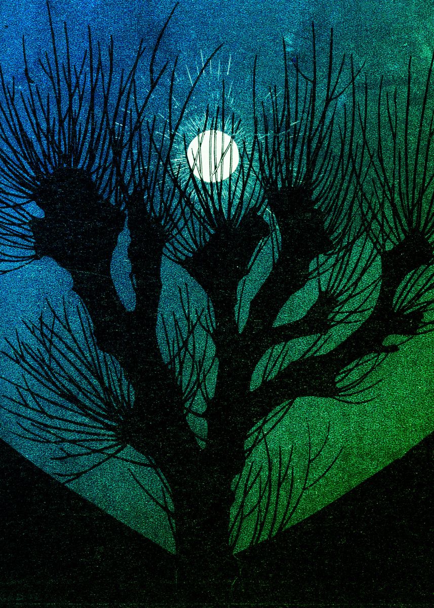'Moon Light Art' Poster, picture, metal print, paint by Neckebroeck ...