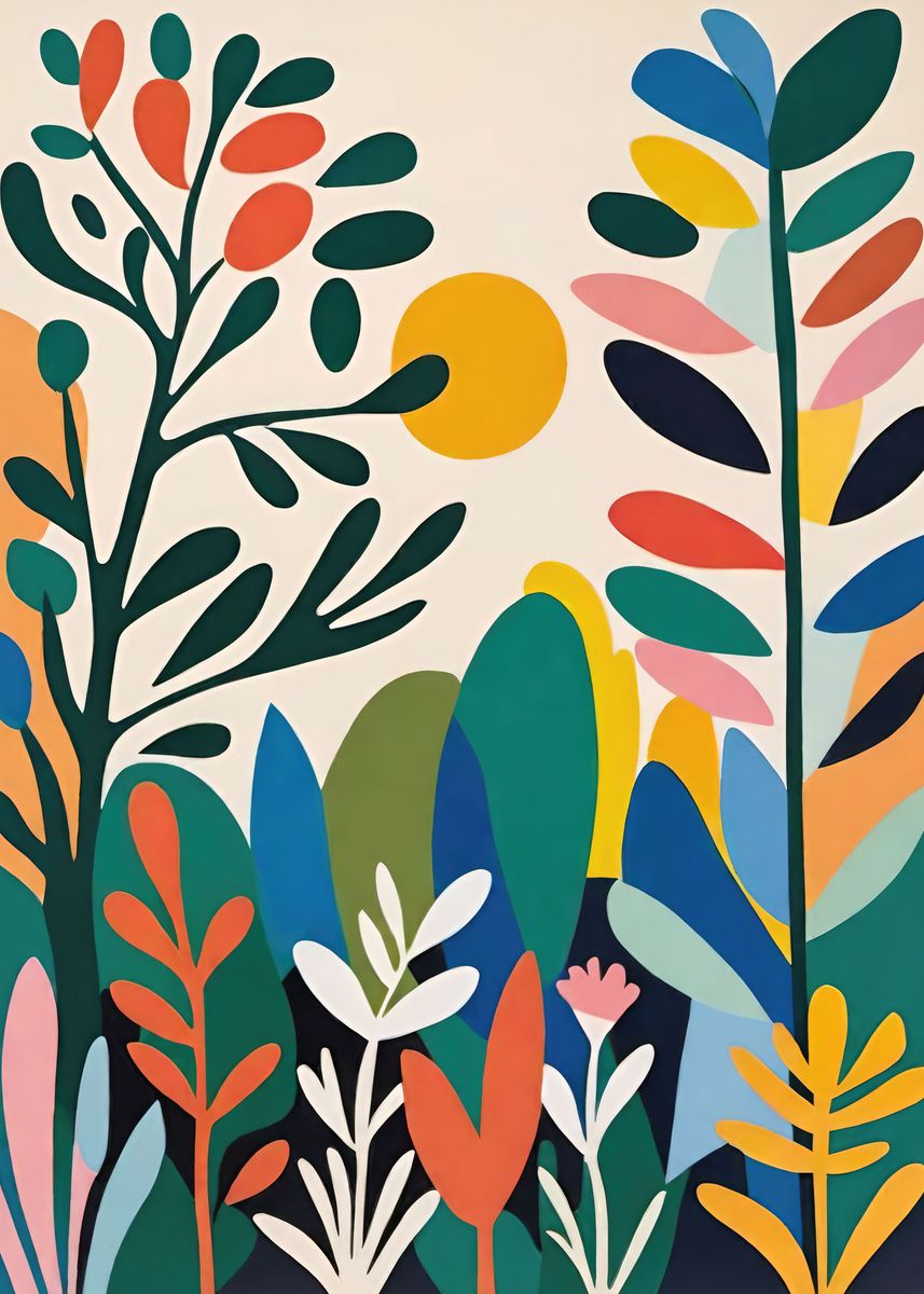 'Colorful Nature Art' Poster, picture, metal print, paint by ...