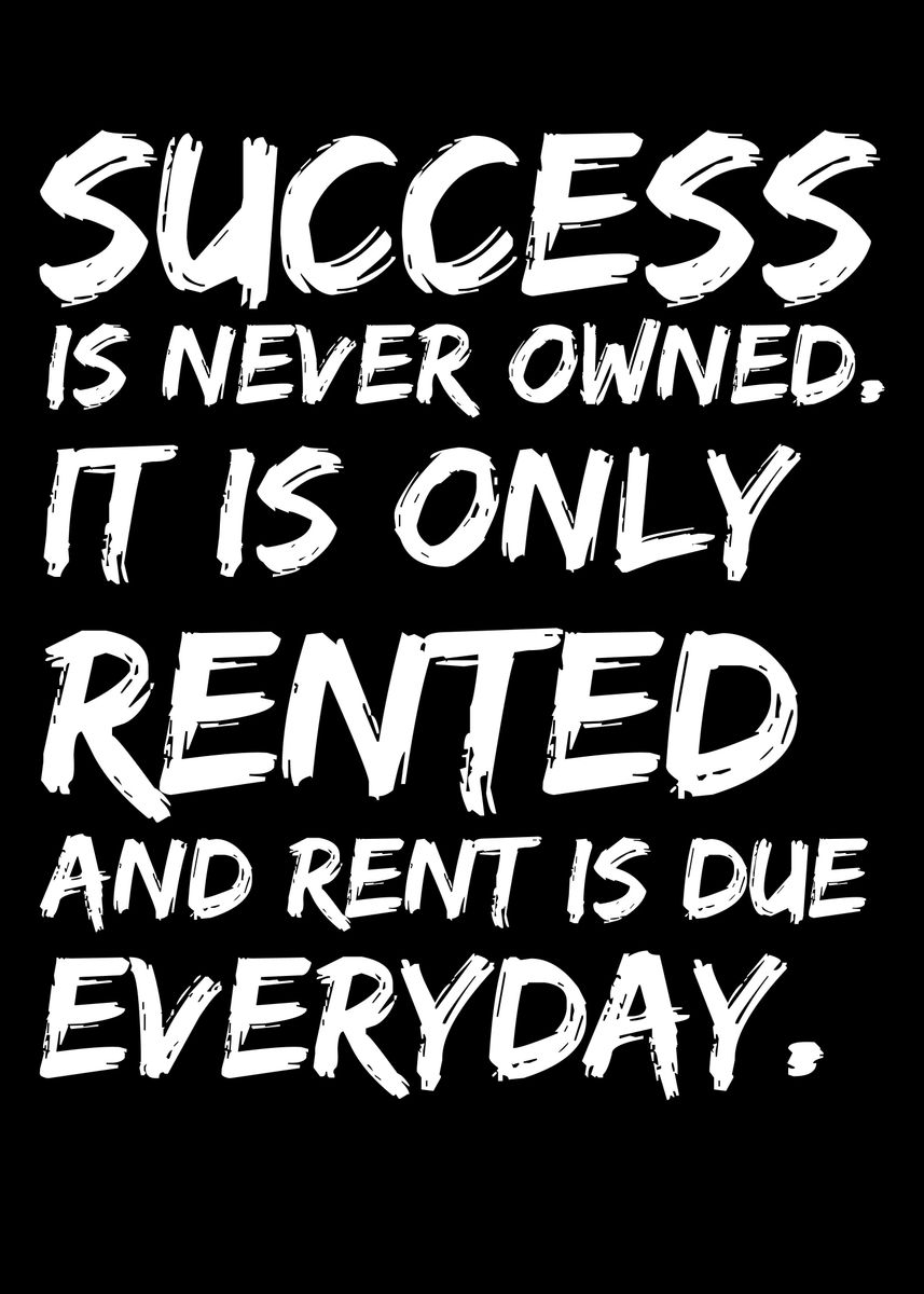 'Success Title' Poster, picture, metal print, paint by GRAPHIC GALORE ...