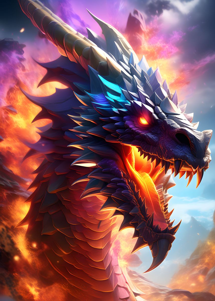 'Dragon of Dreams' Poster, picture, metal print, paint by vandervisuals ...