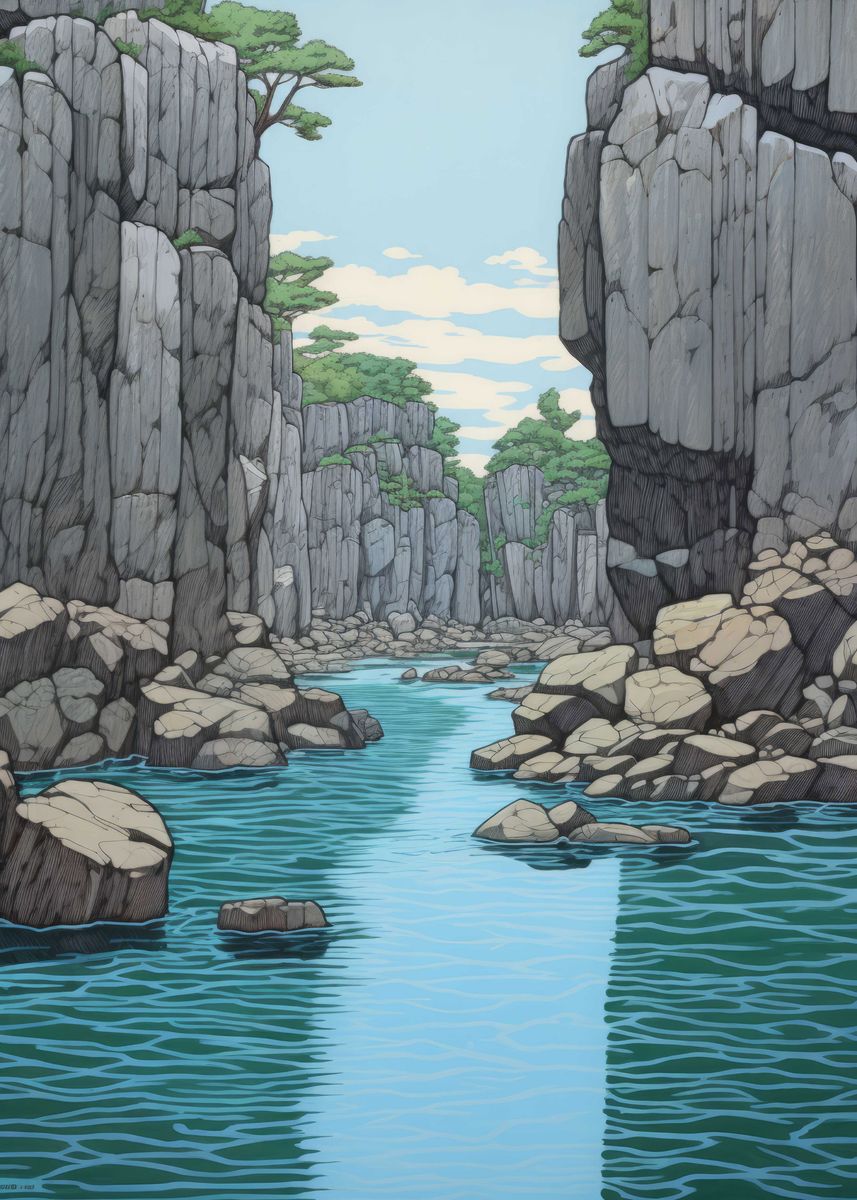 'Japanese Painting' Poster, picture, metal print, paint by Kai Tanaka ...