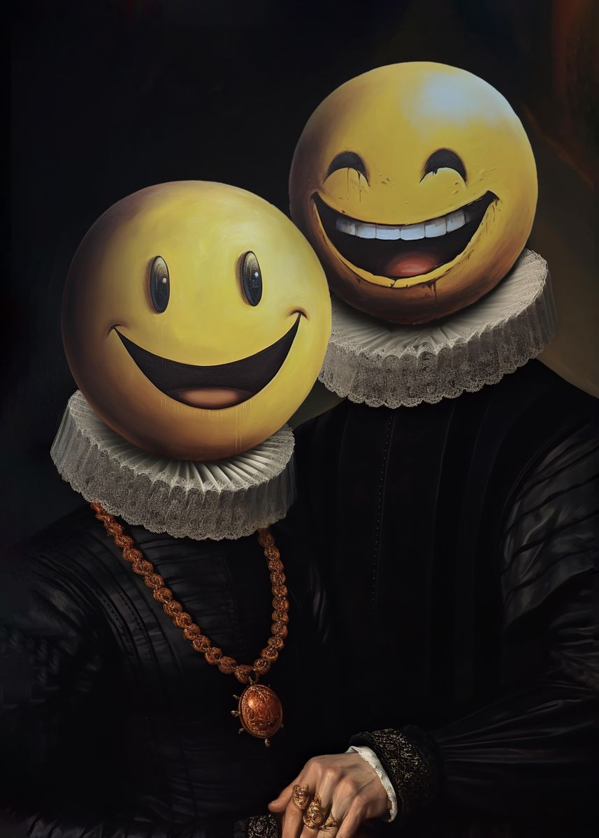 'The Smilers' Poster, picture, metal print, paint by Goldenplanetprints ...