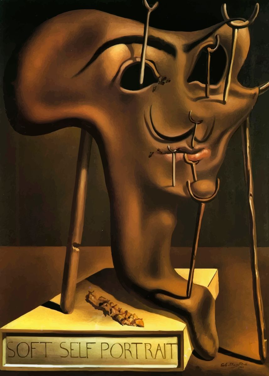 'SALVADOR DALI PORTRAIT' Poster, picture, metal print, paint by Osvaldo ...