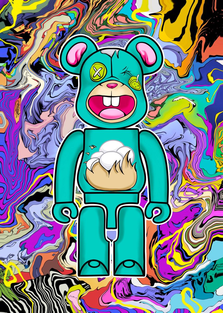 'Bear brick ' Poster, picture, metal print, paint by Antonio salvador ...