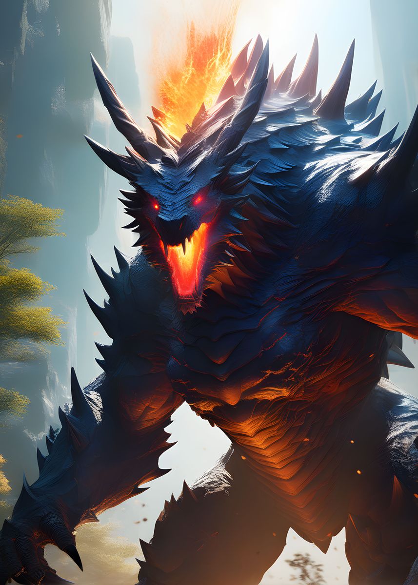 'Monster Among Us' Poster, picture, metal print, paint by vandervisuals ...