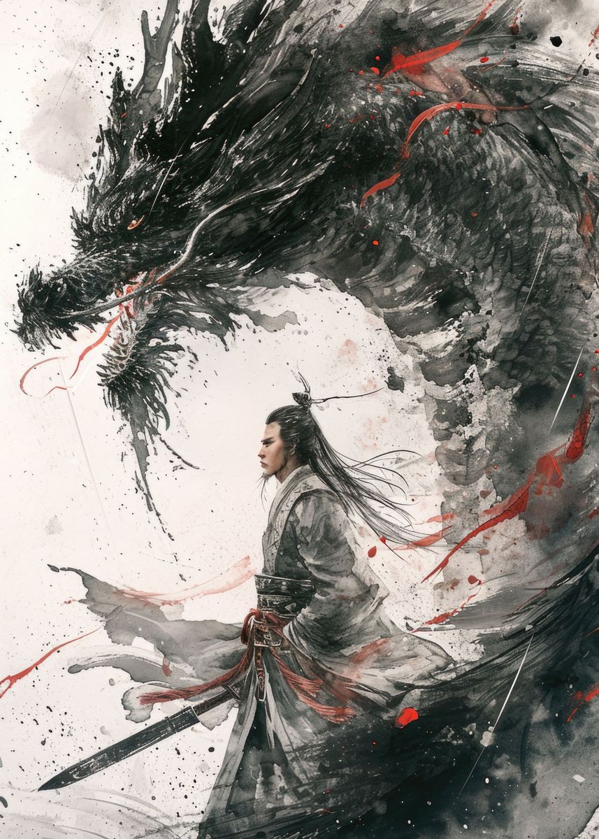 'Ancient Chinese warrior' Poster, picture, metal print, paint by Khader ...