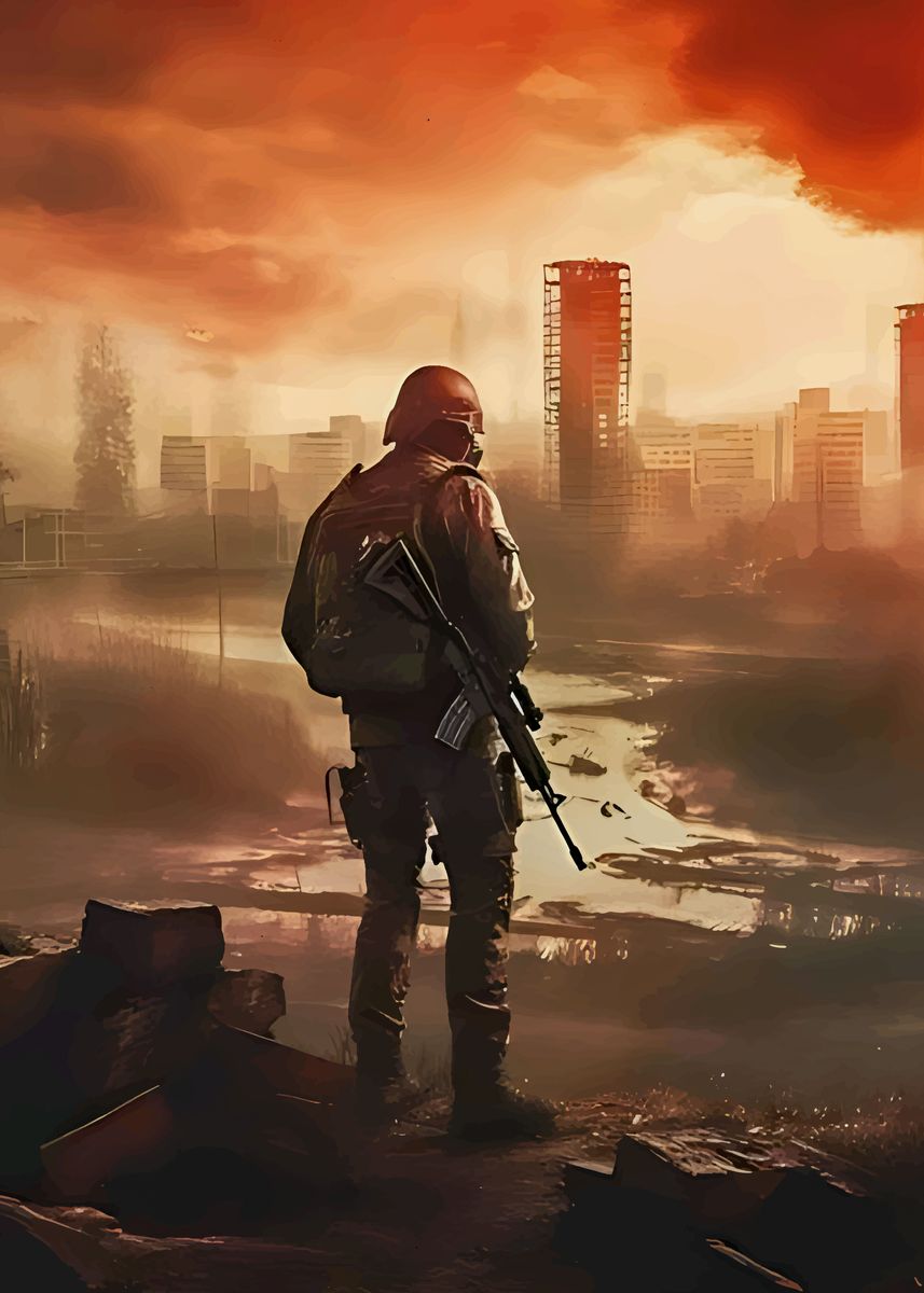 'Escape from tarkov game' Poster, picture, metal print, paint by V ...