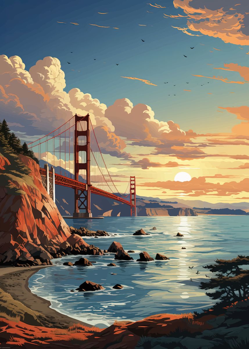 'Beautiful view ' Poster, picture, metal print, paint by Bernard Duke ...