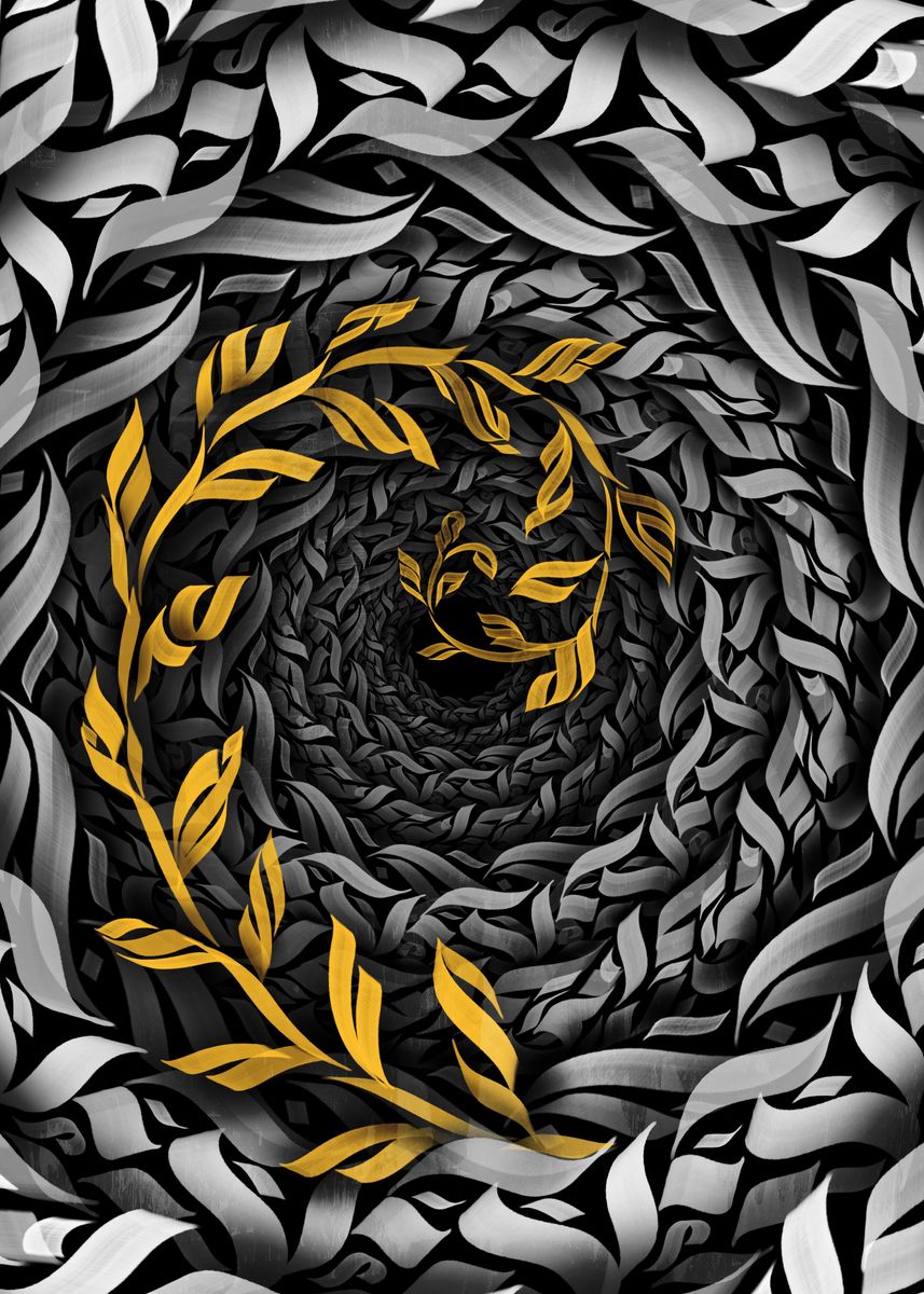 'Golder Ratio Flower' Poster, picture, metal print, paint by Semir ...