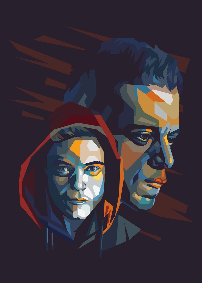 'Rami Malek' Poster, picture, metal print, paint by ISA TERESA | Displate