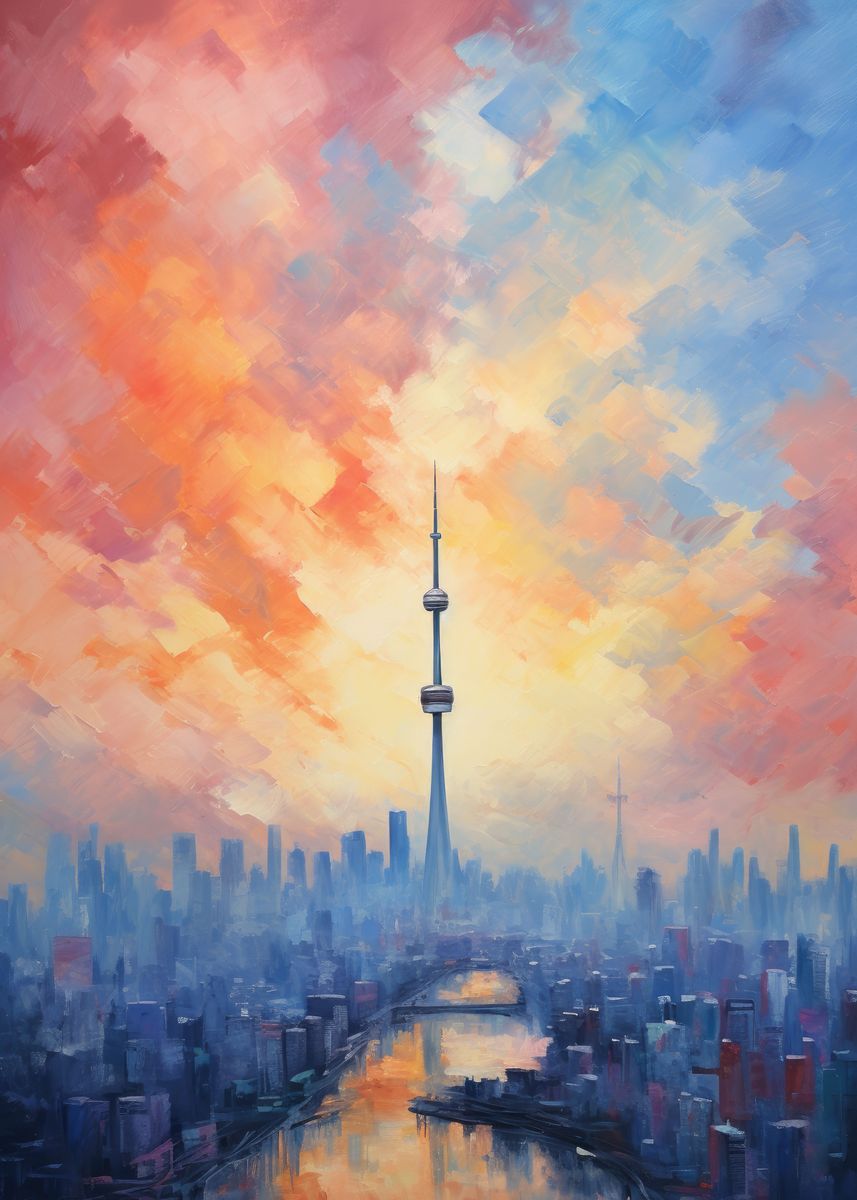 'Toronto Canada' Poster, picture, metal print, paint by Shaon Khalid ...