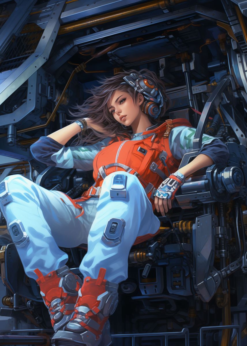 'Female Hero' Poster, picture, metal print, paint by BOUNTEES | Displate