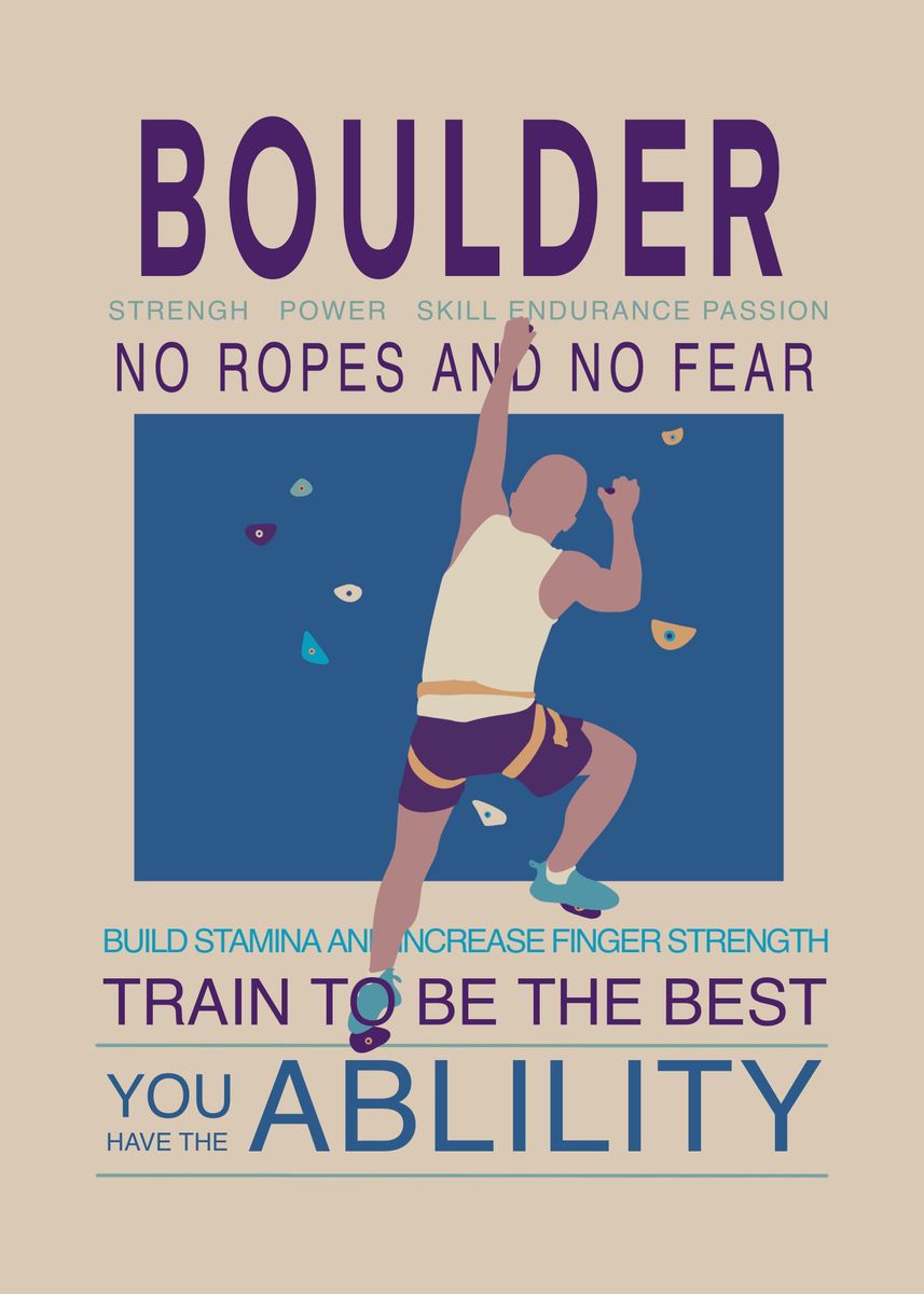 'BOULDER' Poster, picture, metal print, paint by fay list.art | Displate