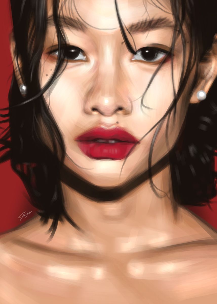 'Hoyeon ' Poster, picture, metal print, paint by Jess Barbour | Displate