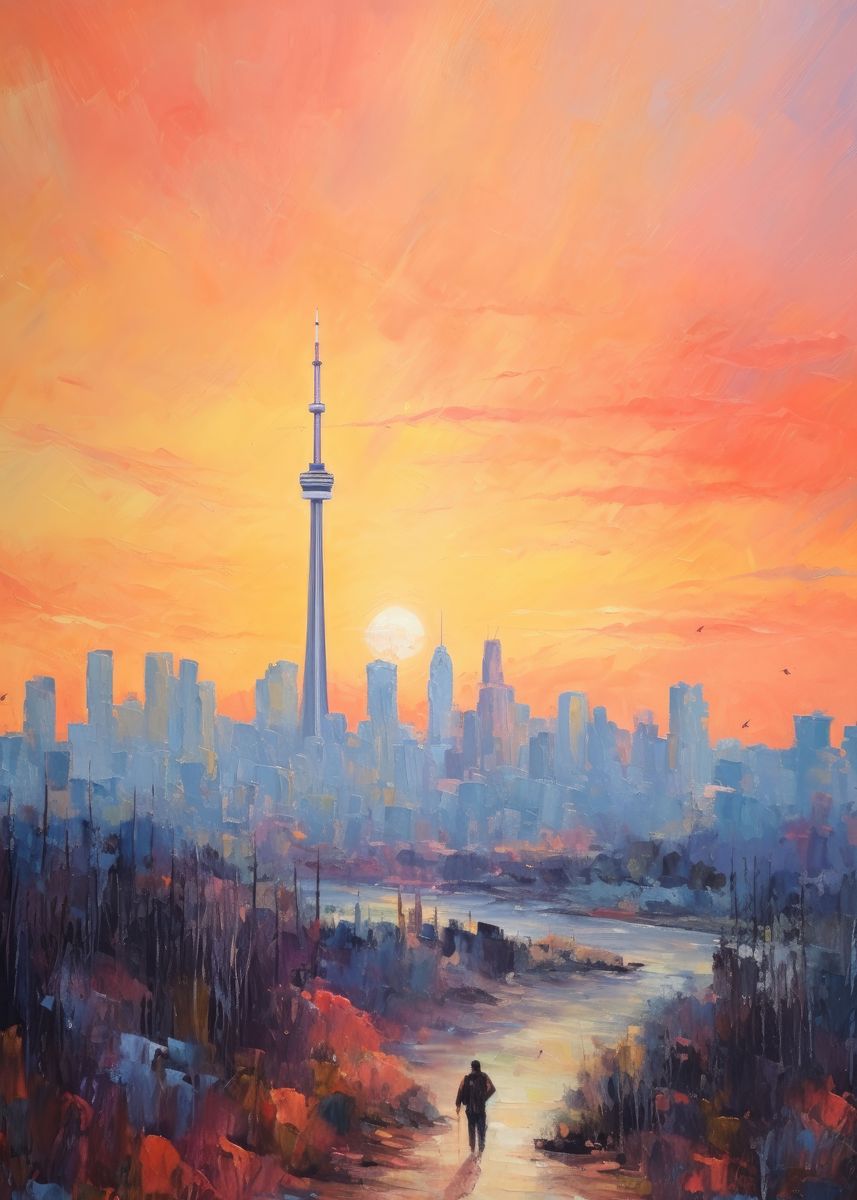 'Toronto Canada' Poster, picture, metal print, paint by Shaon Khalid ...