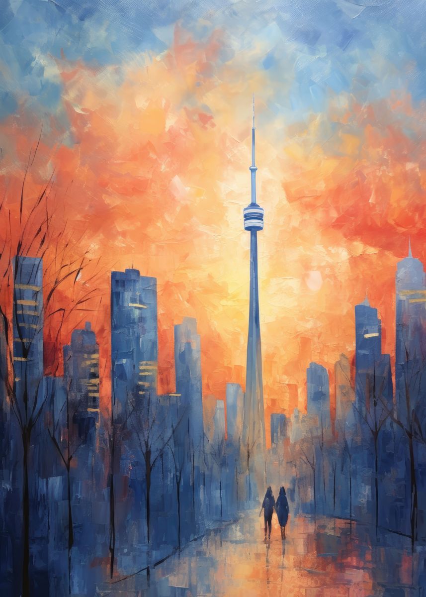 'Toronto Canada' Poster, picture, metal print, paint by Shaon Khalid ...