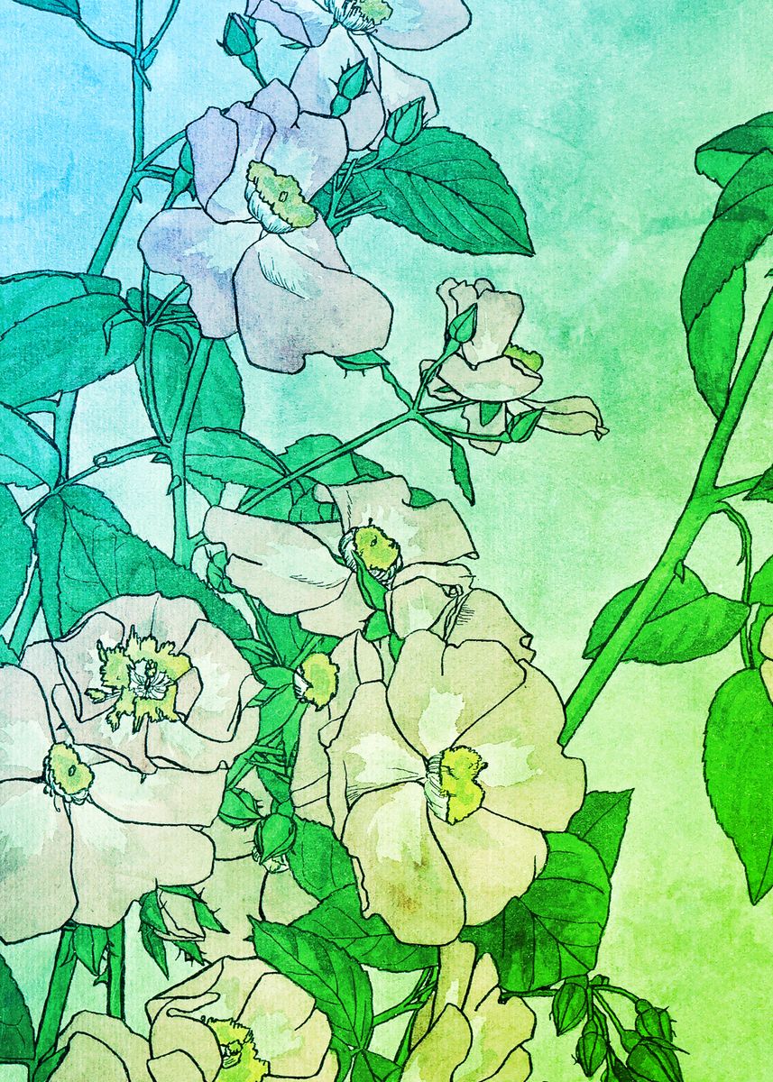 'Prairie Flowers Art' Poster, picture, metal print, paint by ...