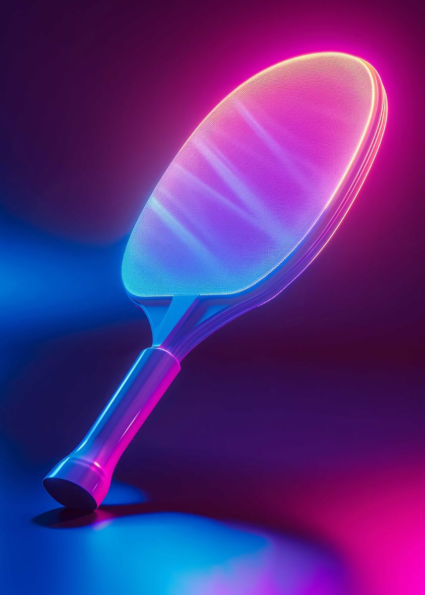 'Sport Neon Paddle' Poster, picture, metal print, paint by Adam Reed ...