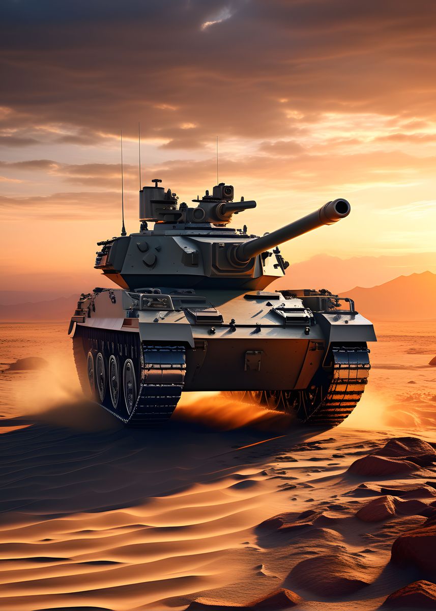 'Armored Tank' Poster, picture, metal print, paint by vandervisuals ...