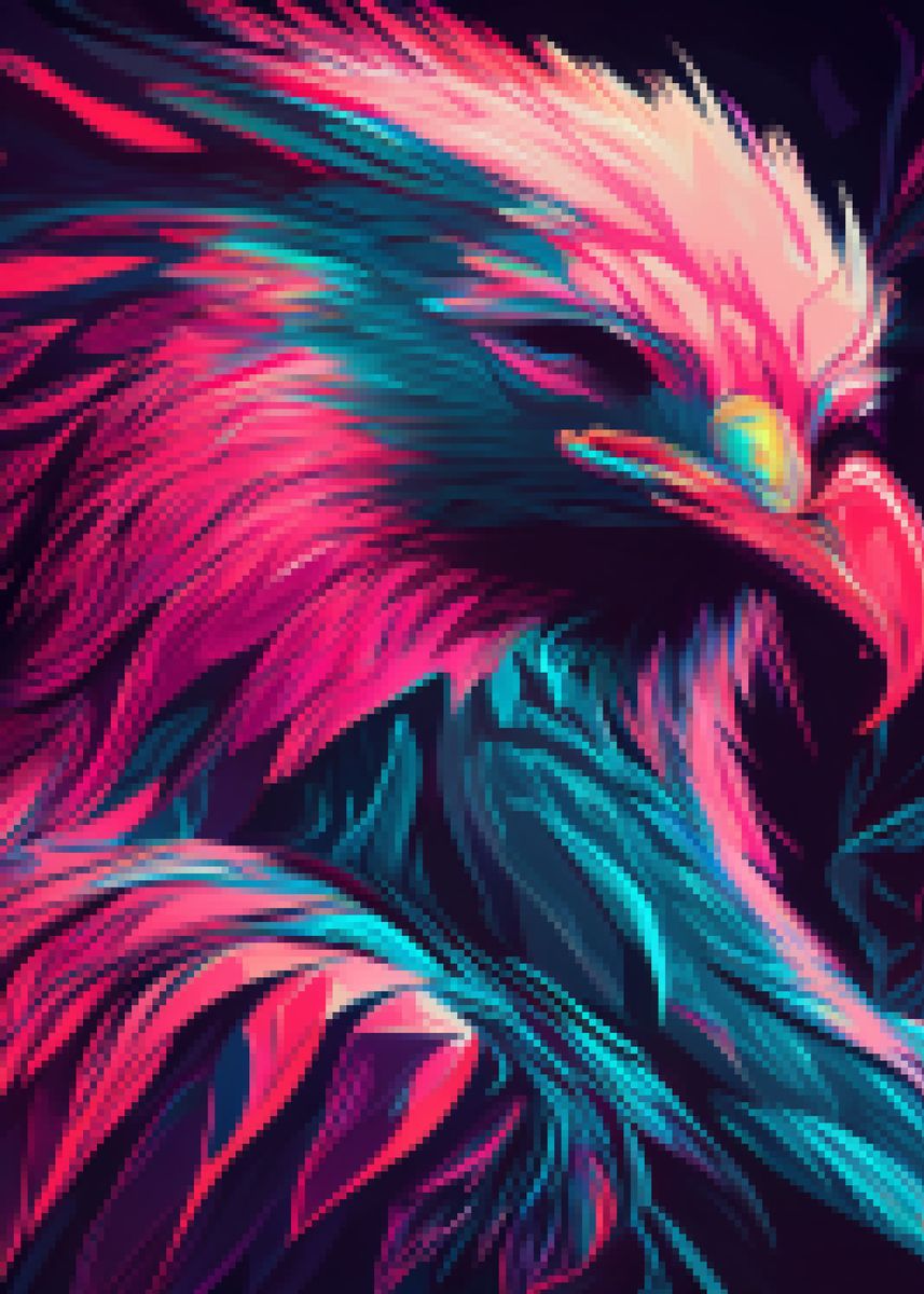 'eagle ' Poster, picture, metal print, paint by PALAHAM | Displate