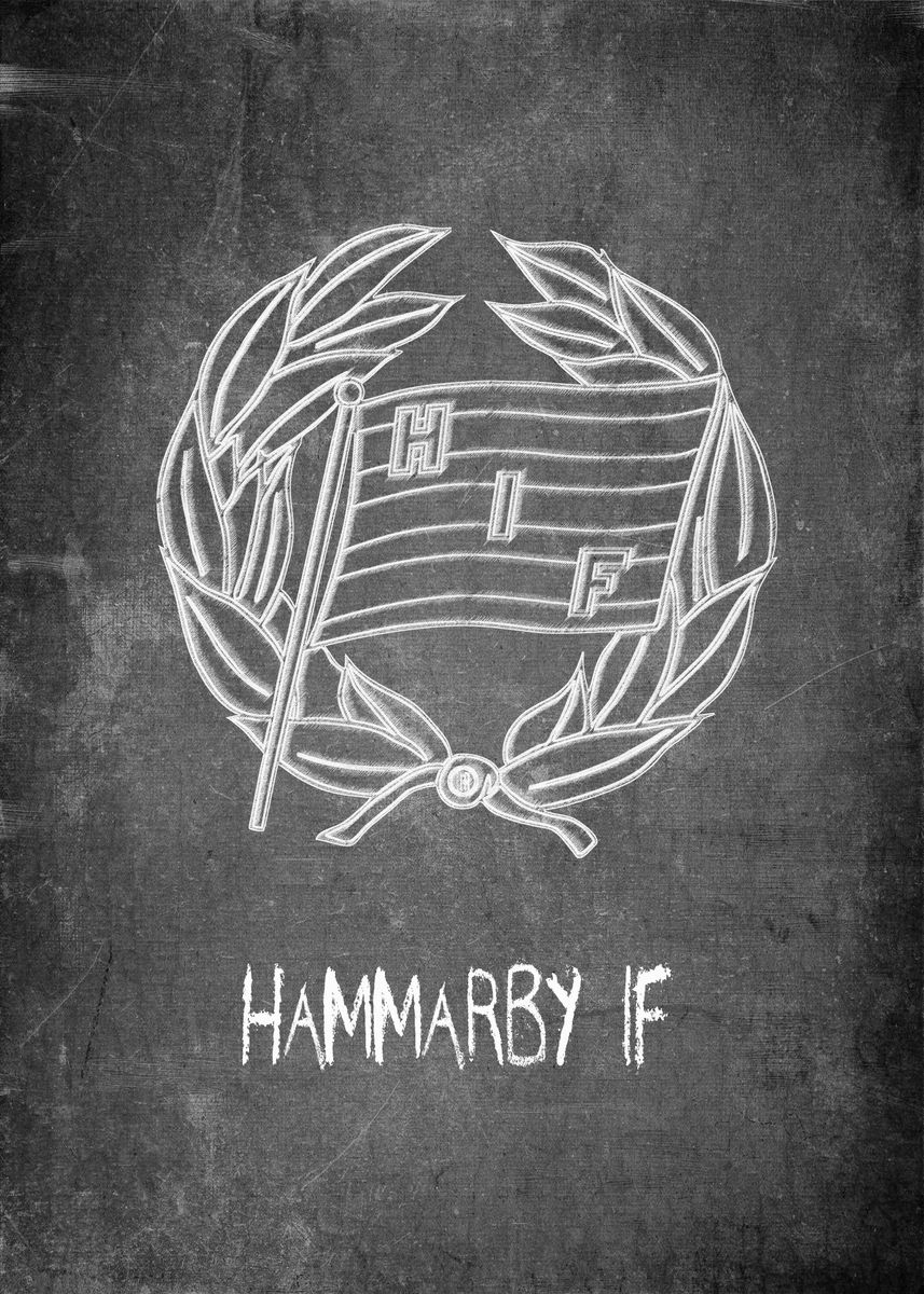 'Hammarby' Poster, picture, metal print, paint by AD art | Displate