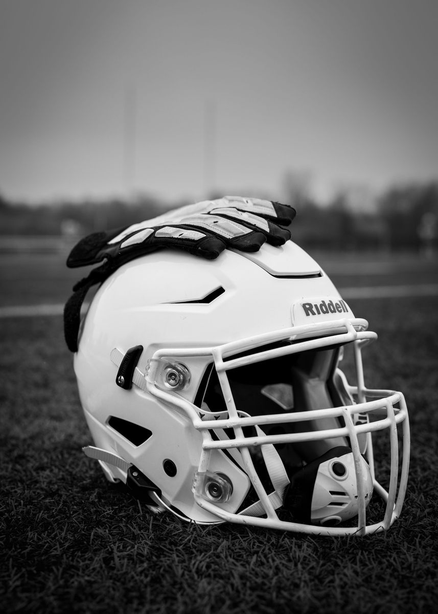 'football helmet' Poster, picture, metal print, paint by nicolas ...